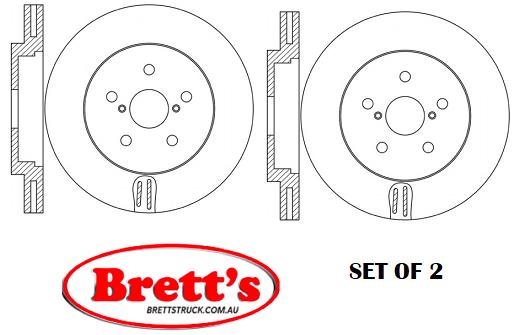 RN1244VSET RN1244V RN1244 DISC ROTOR FRONT FOR LEXUS 4351222260 LEXUS ...