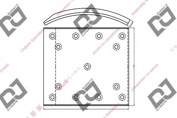 XXX ZZZ AF296 BRAKE LINING KIT SET REAR 1883025380 AF296 AF296P AF296H ...