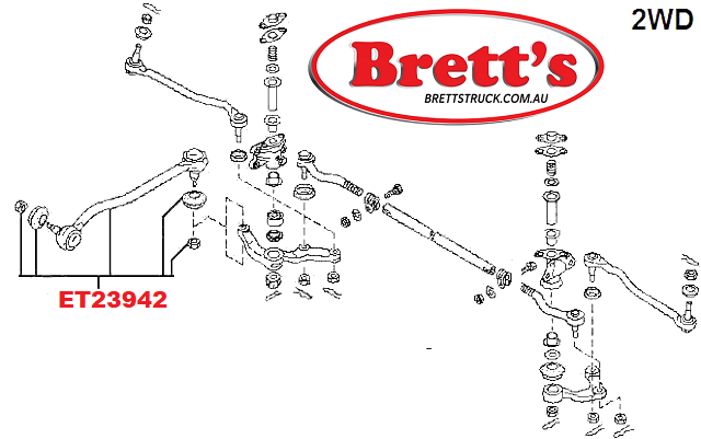 SPEC ET23942 DRAG LINK ASSY DRAGLINK ASSEMBLY NISSAN UD ATLAS CABSTAR ...
