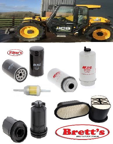 KITJ101 FILTER KIT JCB 527-58 AGRI PLUS ECOMAX 110HP 2019- OIL FUEL AI ...