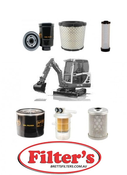KITT301 FILTER KIT TEREX EXCAVATOR TC16 OIL FUEL FUEL STRAINER AIR FIL ...