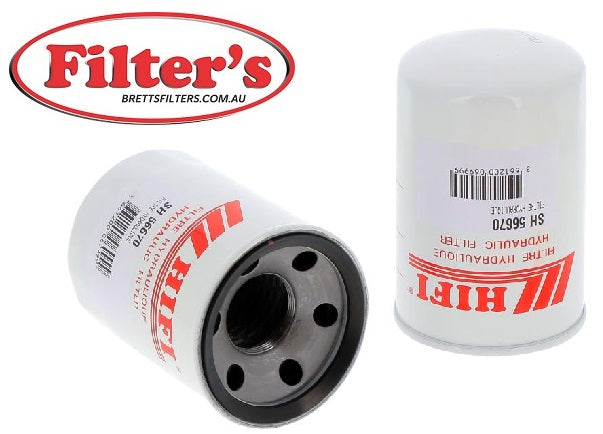 SH 56670 SH56670 HYD HYDRAULIC FILTER AIR-PN H8D008 ASAS SP161H CAP CA ...