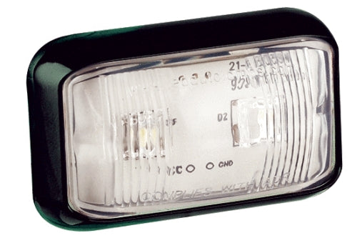 LED58WM WHITE LED MULTI VOLT FRONT MARKER 12V 24V 58WM 58W MARKER CLEA ...