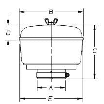 H002040 2" 51MM PRE-CLEANER FULL VIEW PRECLEAN PRECLEANER TRACTOR TRUC ...