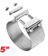 X004484 5" EXHAUST SEAL CLAMP ASSY 127MM PIPE FLEX FLEXI EXHAUST MUFFL ...