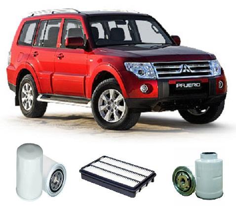 KIT3016 FILTER KIT MITSUBISHI PAJERO NT 4M41 2009- 3.2L DIESEL OIL FUE ...