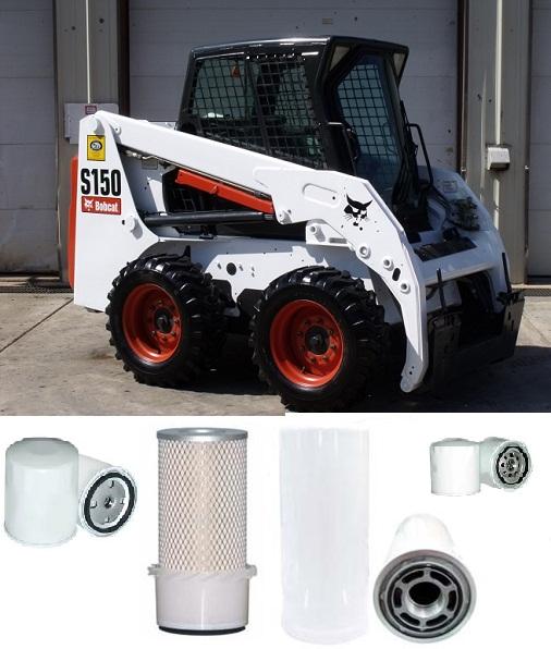 KITB002 FILTER KIT BOBCAT S130 S150 S185 S185H S205 OIL FUEL AIR OUTER ...