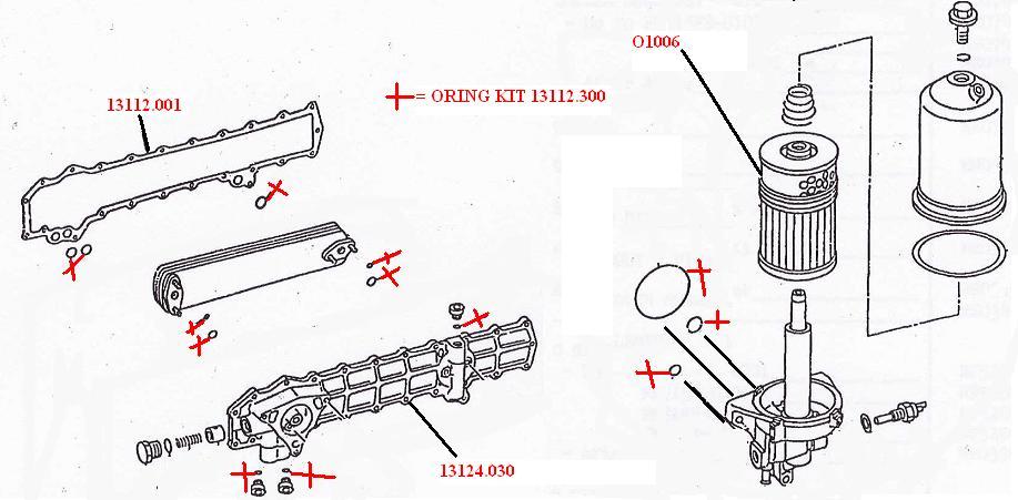 13124.030 OIL COOLER COVER 6D14 MITSUBISHI FK415 FM557 FK455 FM515 6D1 ...