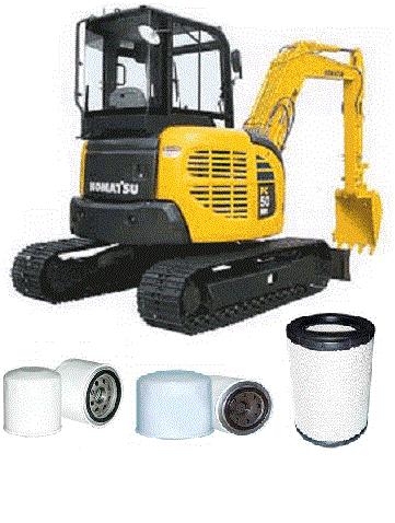 KITK500 FILTER KIT KOMATSU PC40MR2 PC40MR-2 PC50MR2 PC50MR-2 ENGINE 4D ...