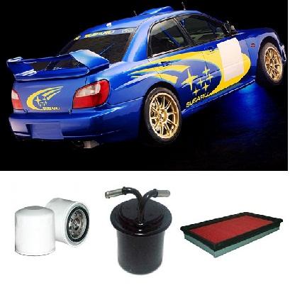 KIT7701 FILTER KIT SUBARU IMPREZA 2.0L 2L 1998-2007 OIL FUEL AIR SERVI ...