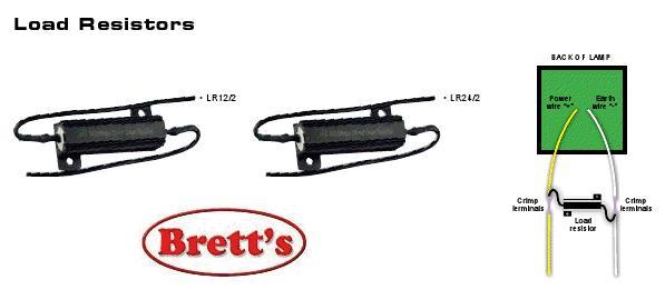 LEDLR24/2 24/2 24V LOAD RESISTOR 2 PACK LR24 24VOLT LED L.E.D LOAD RES ...
