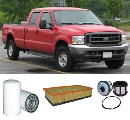 KIT8027 FILTER KIT FORD F250 RN V8 7.3L TURBO DIESEL OHV 16V 2004 11/2 ...