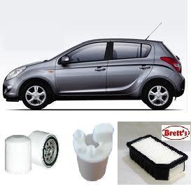 KIT5021 FILTER KIT HYUNDAI I20 1.4L 1.6L 2010-on PB. Petrol. 4Cyl. G4F ...
