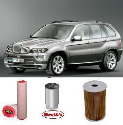 KIT6206 FILTER KIT BMW X5 E53 3L 3.0L 3.0D TDS Turbo Diesel. 6Cyl. M57 ...