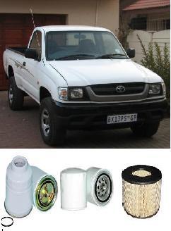 KIT9048 FILTER KIT FOR TOYOTA HILUX LN147 Diesel 4 3.0L 5L Thailand 10 ...
