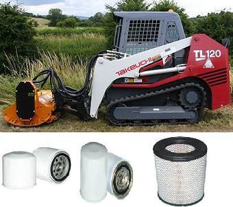 KITT002 FILTER KIT TAKEUCHI TL120 Yanmar 4TNV88 FILTERS OIL FUEL AIR F ...