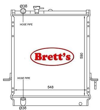 14001.230 RADIATOR ISUZU NPR70 4HE1Ti 10/02- 10/2002- 2003- 4.8L N1R70 ...