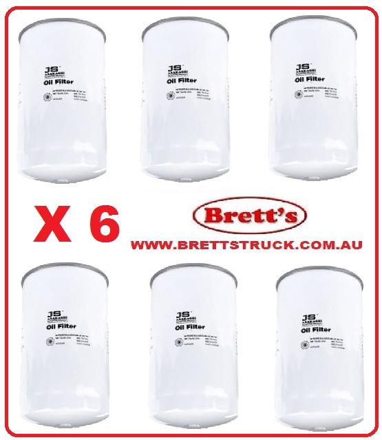 FC319JX6 6 X PAK PACK FUEL FILTER FILTERS Mitsubishi Kobelco FC319 Z25 ...
