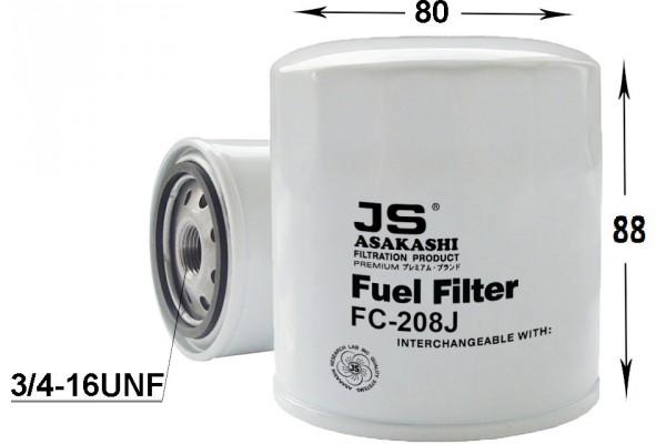 FC208J FUEL FILTER FOR TOYOTA ISUZU 3/4" x 16 FC-208J Z169 Z169A 16403 ...