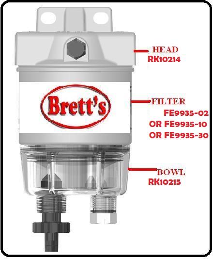 FE9935-30 FUEL FILTER CARTRIDGE FE9935 RACOR STYLE R12 SUITS 14241.513 ...
