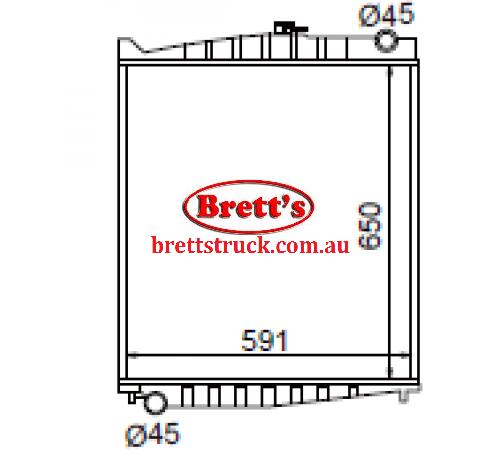14001.009 RADIATOR NISSAN UD PKC215 PK245 2003- PK245 UD FE6TB 6.9L 20 ...