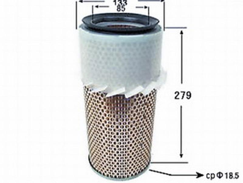 A22334 AIR FILTER MITSUBISHI FORKLIFT FD10 4G33 FD25 - S4E FD25 - S4E2 ...