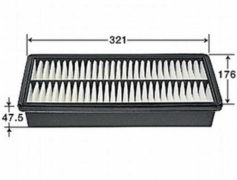 A470Z AIR FILTER MAZDA MPV DOHC V6 2003- A-1759 A1759 FA-1759 RF2A13Z4 ...