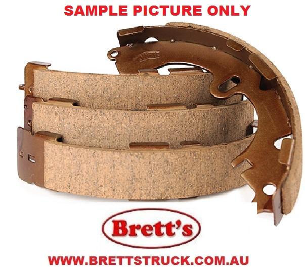 FN0015 HAND BRAKE SHOE SET OF 2 SHOES NiBK JNBK DAIHATSU Delta HINO DU ...