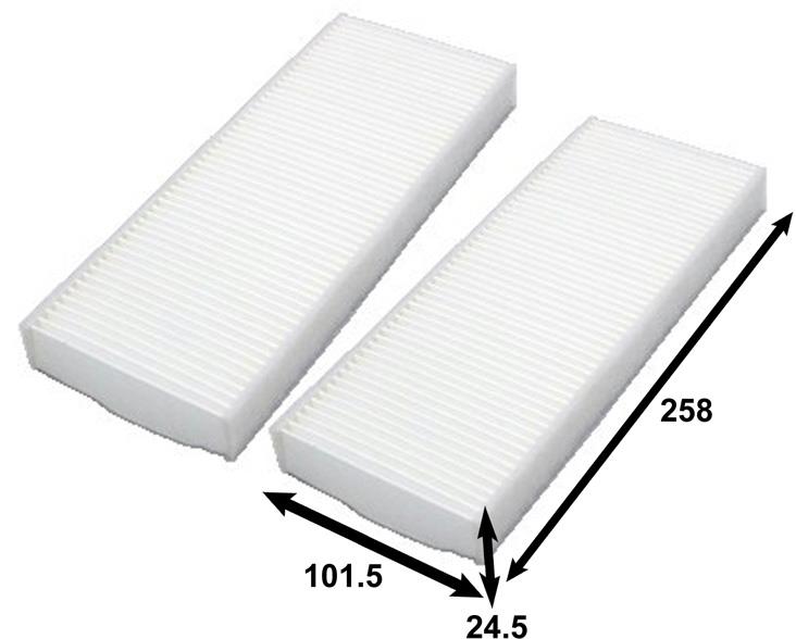 AC2507 CABIN AIR FILTER NISSAN NAVARA D40 27274-EA000 27274EA000 CU262 ...