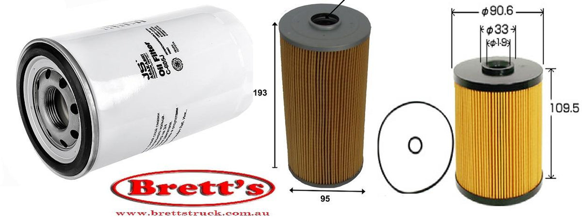 KIT118-120 FILTER KIT HINO OIL FUEL LUBE FILTERS SET SERVICE KIT RSK12 ...