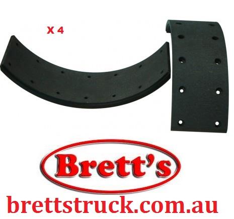 AF295 BRAKE LINING KIT SET FRONT FK115 FK415 20" LK245 LKC210 NISSAN U ...