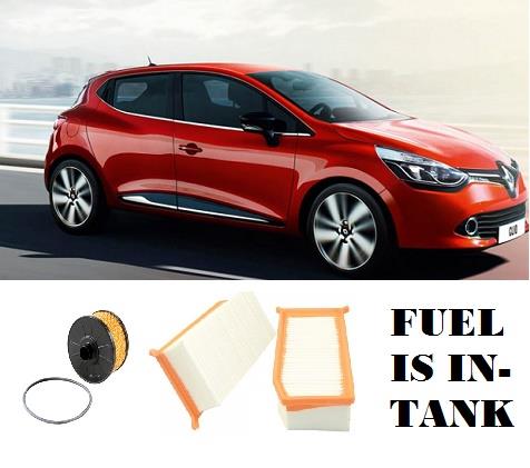 KIT2318 FILTER KIT Renault Clio 0.9L 2013 09/2013- MK IV X98 Petrol. 3 ...