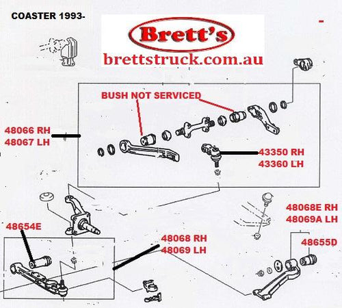SS69135 STEERING DAMPER FOR HZB HZB50 1993- 4570069135 45700-69135 TOY ...