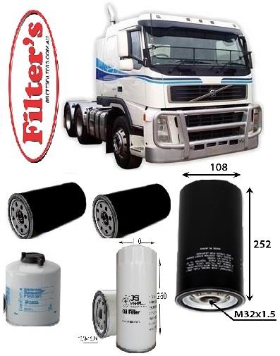 KIT5251 FILTER KIT VOLVO TRUCK FM12 FM12-340 FM12-460 FM12-420 FM12-38 ...