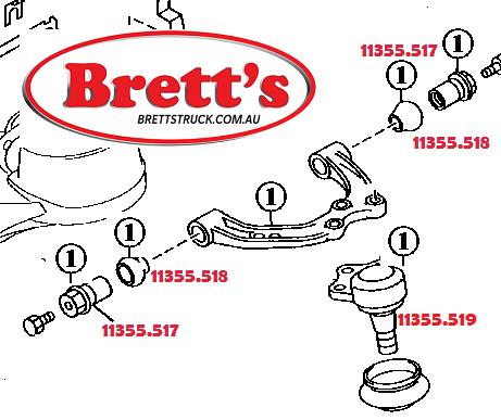 SPEC 11355.518 BOOT UPPER CONTROL ARM BOOT CONTROL ARM STEERING ARM RO ...