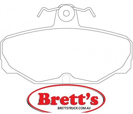 PN0244 DISC PAD SET NiBK JNBK REAR KIT FORD Escort FORD Granada FORD S ...