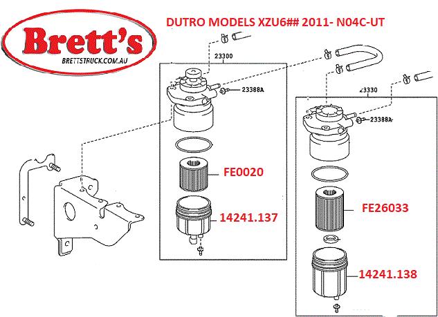 FE26033 FUEL FILTER HINO AZUMI FE26033 HINO 23304-78091 23304-78090 HI ...