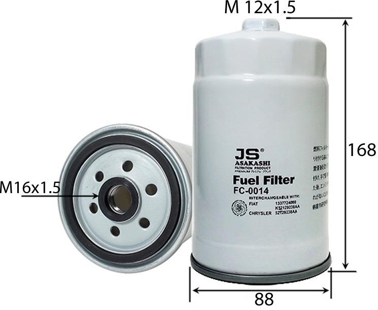 FC0014 FUEL FILTER KIA Sorento Fuel Supply Sys Aug 02~Dec 06 2.5 L JC ...
