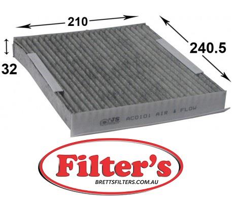 ZZZ AC0101 CABIN FILTER AC34101 LA 189 MANN CU2143 CUK2143 Cabin Feb 0 ...