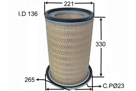 A23364 AIR FILTER OUTER MITSUBISHI DONALDSON R804759 FLEETGUARD AF4739 ...