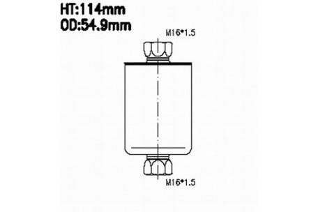 FS481J FUEL FILTER AC Delco ACF115 AC Delco GF111 AC Delco GF481 AC De ...