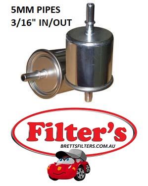 FE9924 IN-LINE FUEL FILTER METAL STEEL 5MM 3/16" JOHN DEERE Tractors 7 ...