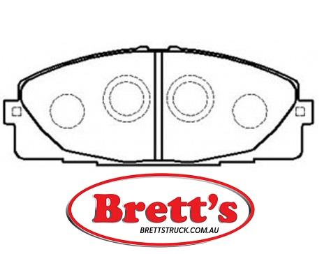 PN1516 DISC PAD SET NiBK JNBK FRONT KIT DB1772 FOR TOYOTA HIACE COMMUT ...