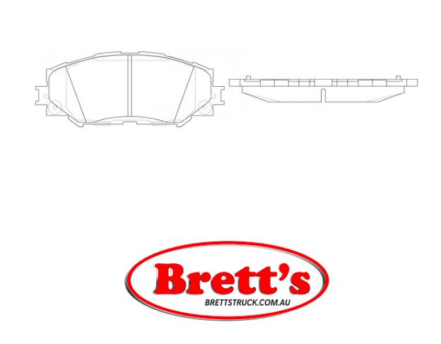 PN1524 DISC PAD SET NiBK JNBK FRONT KIT FOR TOYOTA 04465-0R010 TOYOTA ...