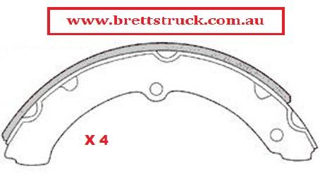 FN2295 FRONT REAR BRAKE SHOE SET OF 4 SHOES NiBK JNBK FOR TOYOTA COAST ...