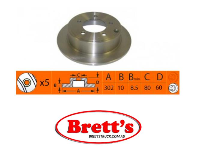 RN1402 DISC ROTOR NiBK JNBK NIBK REAR FOR ODGE Avenger Rear Axle Rotor ...