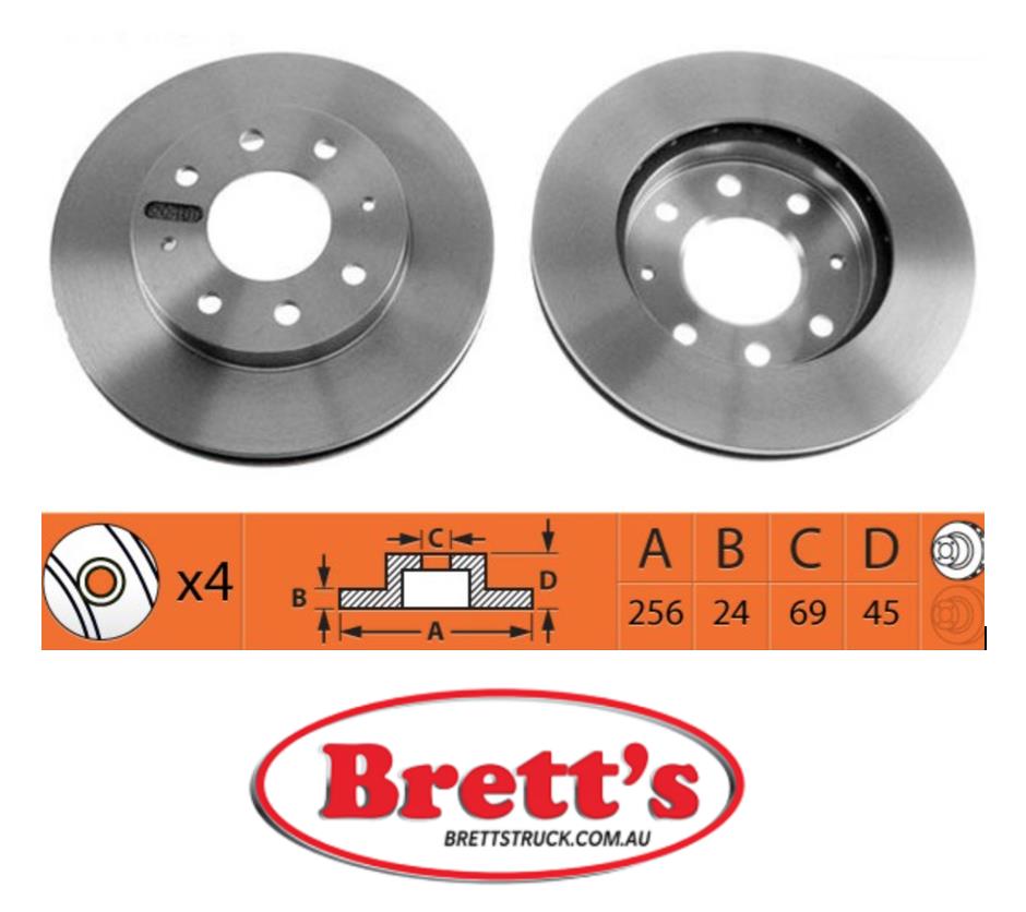 RN1011V DISC ROTOR NiBK JNBK NIBK FRONT FOR MITSUBISHI Dion Front Axle ...