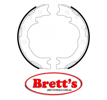 FN0015 BRAKE SHOE SET OF 2 SHOES FOR HINO 300 Series Parking Brake Nov ...