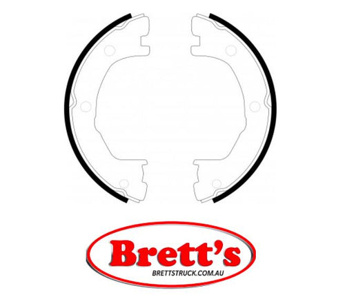FN0577 BRAKE SHOE SET OF 4 SHOES NiBK JNBK HANDBRAKE Parking Brake FOR ...