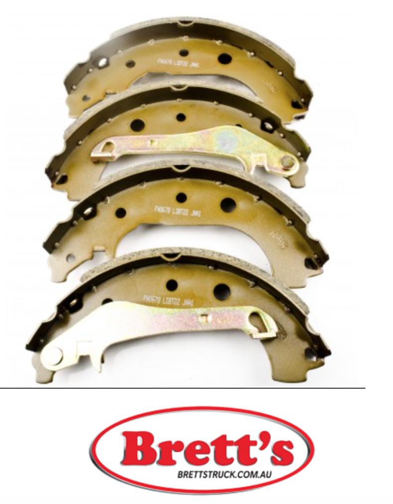 FN0678 BRAKE SHOE SET OF 2 OR 4 SHOES NiBK JNBK REAR HANDBRAKE FOR FOR ...